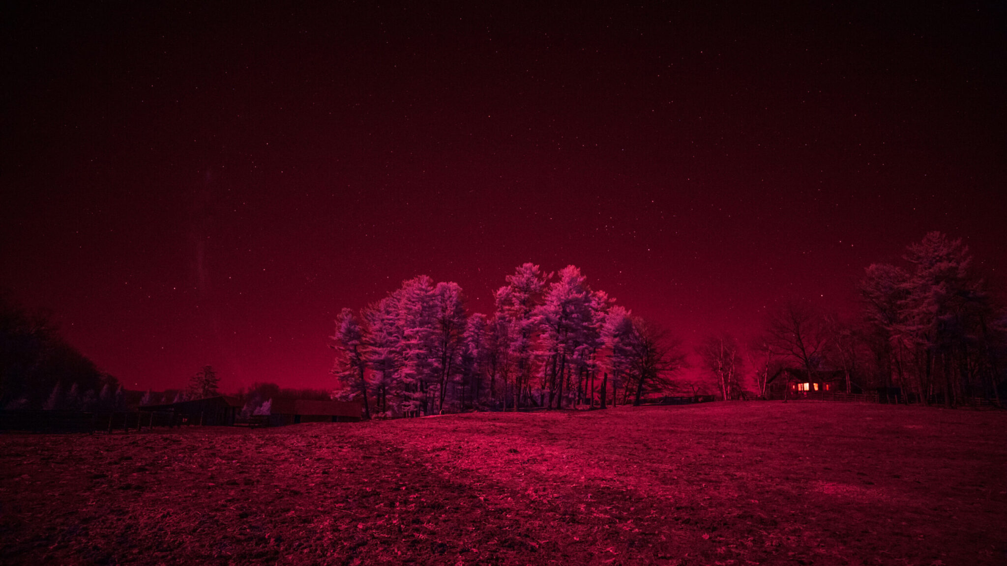 Christmas Eve Infrared on 3 Crow Farm – Kolari Vision